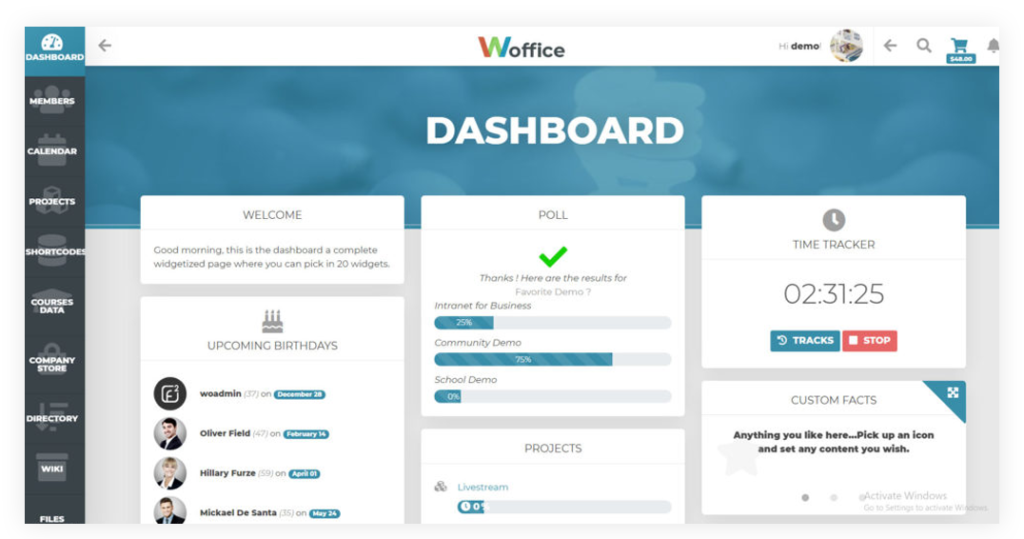 Woffice - Complete Intranet / Extranet Wordpress Theme - Woffice
